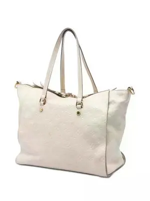 LOUIS VUITTON Monogram Empreinte Lumineuse Pm Satchel - Neutrals
