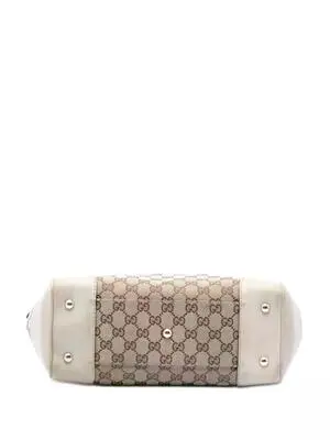 Gucci Gg Canvas Web Mayfair Tote Bag - Neutrals