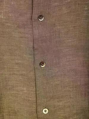 DELL'OGLIO Band-collar Long-sleeve Shirt