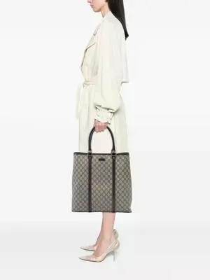 Gucci Gg Supreme Joy Vertical Tote Bag - Neutrals