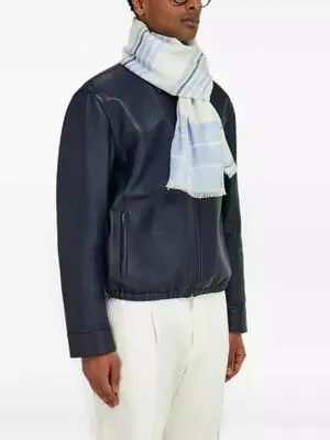 FERRAGAMO Check Stole - Blue