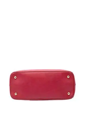 Prada Saffiano Lux Galleria Tote Satchel - Red