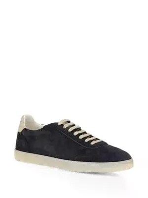 Brunello Cucinelli Suede Lace-up Sneakers - Blue