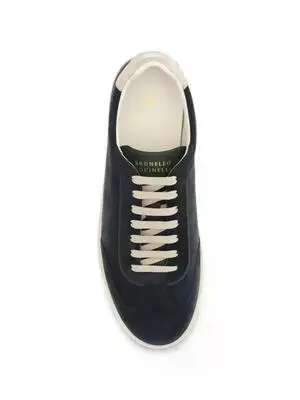 Brunello Cucinelli Suede Lace-up Sneakers - Blue