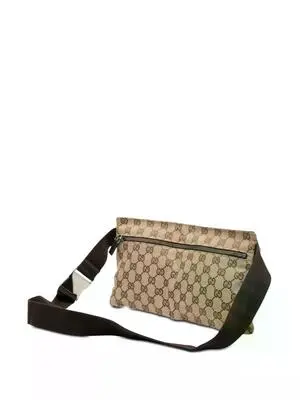 Gucci Gg Canvas Double Pocket Belt Bag