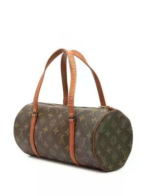 LOUIS VUITTON 1988 Monogram Papillon 30 Handbag - Brown