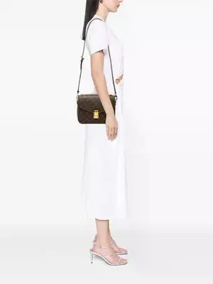 LOUIS VUITTON Monogram Pochette Metis Satchel - Brown