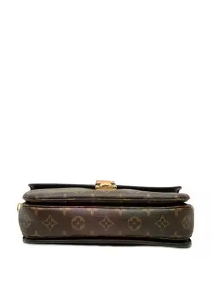 LOUIS VUITTON Monogram Pochette Metis Satchel - Brown