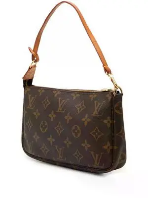 LOUIS VUITTON Monogram Pochette Accessories Shoulder Bag - Brown