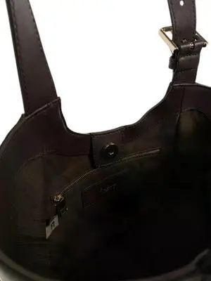 Furla Suede-panel Leather Shoulder Bag
