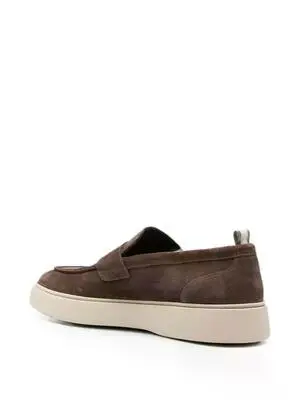 Officine Creative Suede Penny Loafers