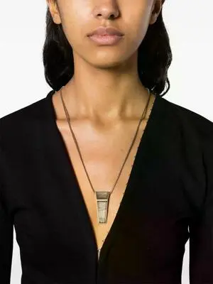 Rick Owens Pendant Necklace With Quartz