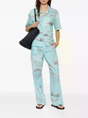 Moschino Printed Cotton Trousers
