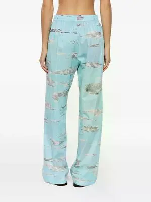 Moschino Printed Cotton Trousers