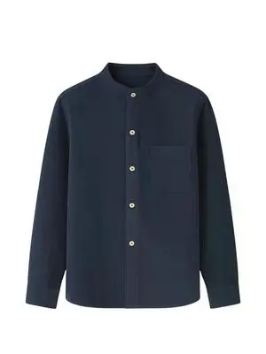 Commas Stand-collar Long-sleeve Shirt