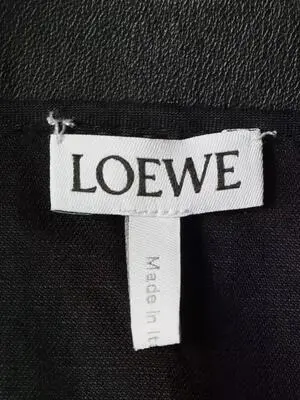 Loewe Leather-trim Wrap Mini Skirt