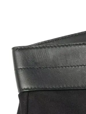 Loewe Leather-trim Wrap Mini Skirt