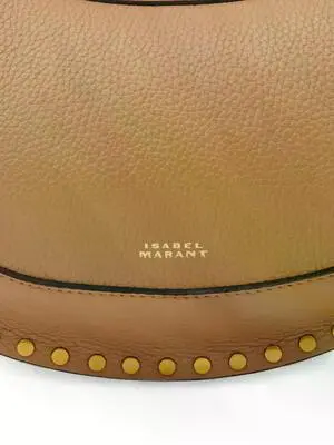 Isabel Marant Étoile Oskan Moon Grained Leather Shoulder Bag - Neutrals