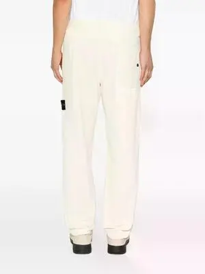 Stone Island Corduroy Trousers With Compass Motif