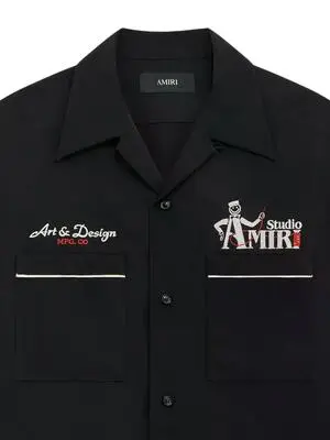 Amiri Studio Camp Shirt - Black