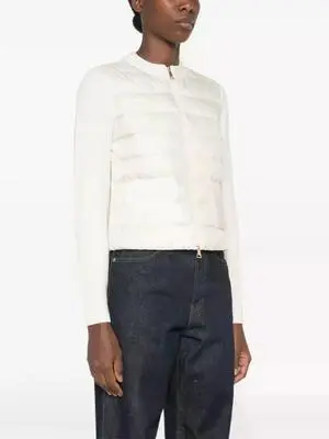 Moncler Quilted Zip-up Sweater