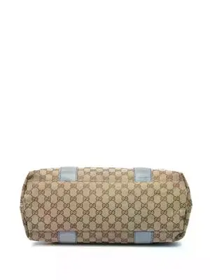 Gucci Gg Canvas Bamboo Tote Bag