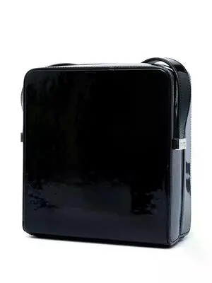 Saint Laurent Patent Leather Camera Bag - Black
