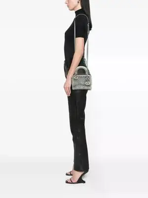Dior Mini Lady Satchel - Grey