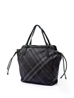 Burberry Smoke Check Nylon Buckleigh Tote Bag
