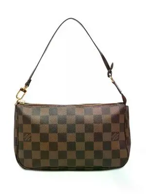 LOUIS VUITTON Damier Ebene Pochette Accessoires Shoulder Bag - Brown