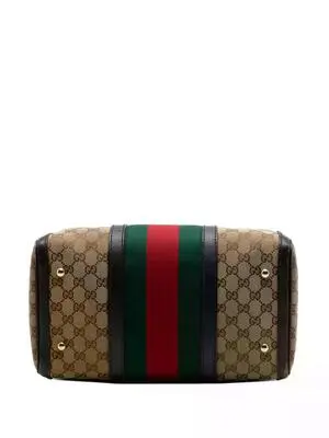 Gucci Gg Canvas Web Joy Boston Bag - Neutrals