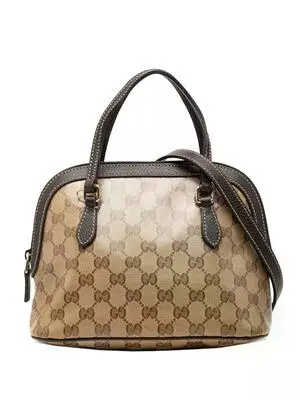 Gucci Mini Gg Crystal Dome Satchel - Neutrals