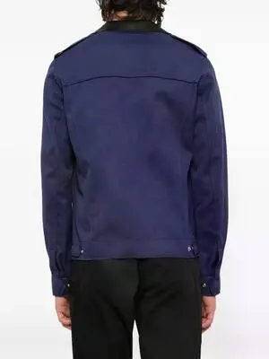 LANVIN Zip-up Leather-trim Jacket