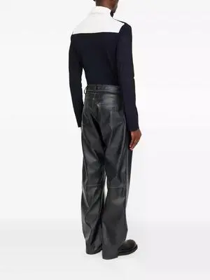 MAISON MARGIELA Leather-effect Trousers