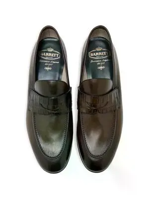 BARRETT Crocodile-effect Leather Loafers