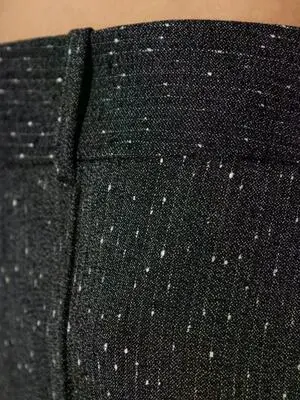 Alexander McQueen Pinstripe Trousers With Turn-up Hems
