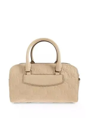 Michael Kors Jet Set Travel Logo-embossed Leather Tote Bag - Neutrals