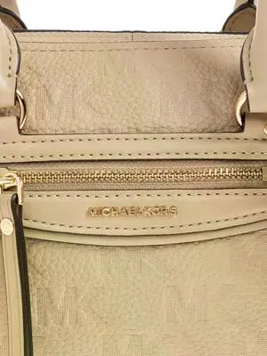 Michael Kors Jet Set Travel Logo-embossed Leather Tote Bag - Neutrals