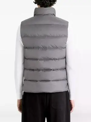 Moncler Quilted High Neck Vest - Grey