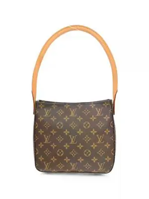 LOUIS VUITTON Monogram Canvas Looping Mm Handbag - Brown