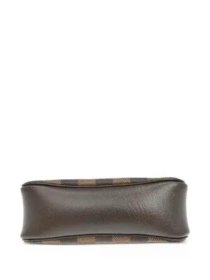 LOUIS VUITTON Damier Ebene Trousse Makeup Handbag