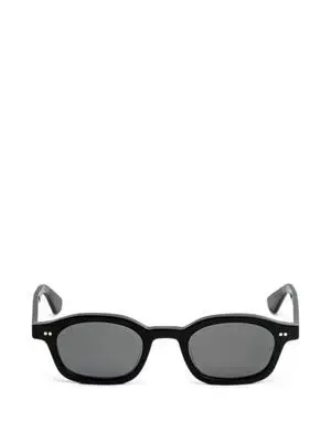 AKILA Ceres Square-frame Sunglasses With Silver-tone Stud Detailing - Black