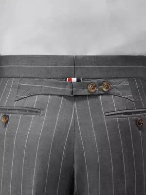 Thom Browne Chalk-stripe Wool Trousers