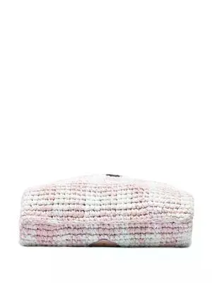 Prada Raffia Effect Crochet Crossbody Bag