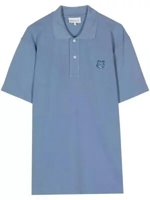 Maison Kitsuné Logo-appliqué Cotton Polo Shirt