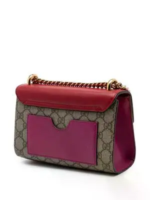 Gucci Gg Supreme Padlock Crossbody Bag - Red