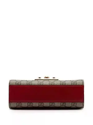 Gucci Gg Supreme Padlock Crossbody Bag - Red