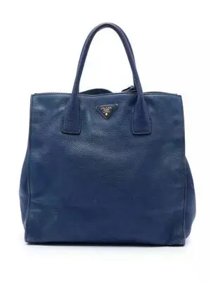 Prada Vitello Daino Open Convertible Tote Satchel