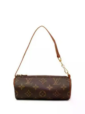 LOUIS VUITTON Monogram Papillon Pochette Handbag - Brown