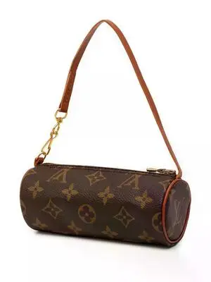 LOUIS VUITTON Monogram Papillon Pochette Handbag - Brown